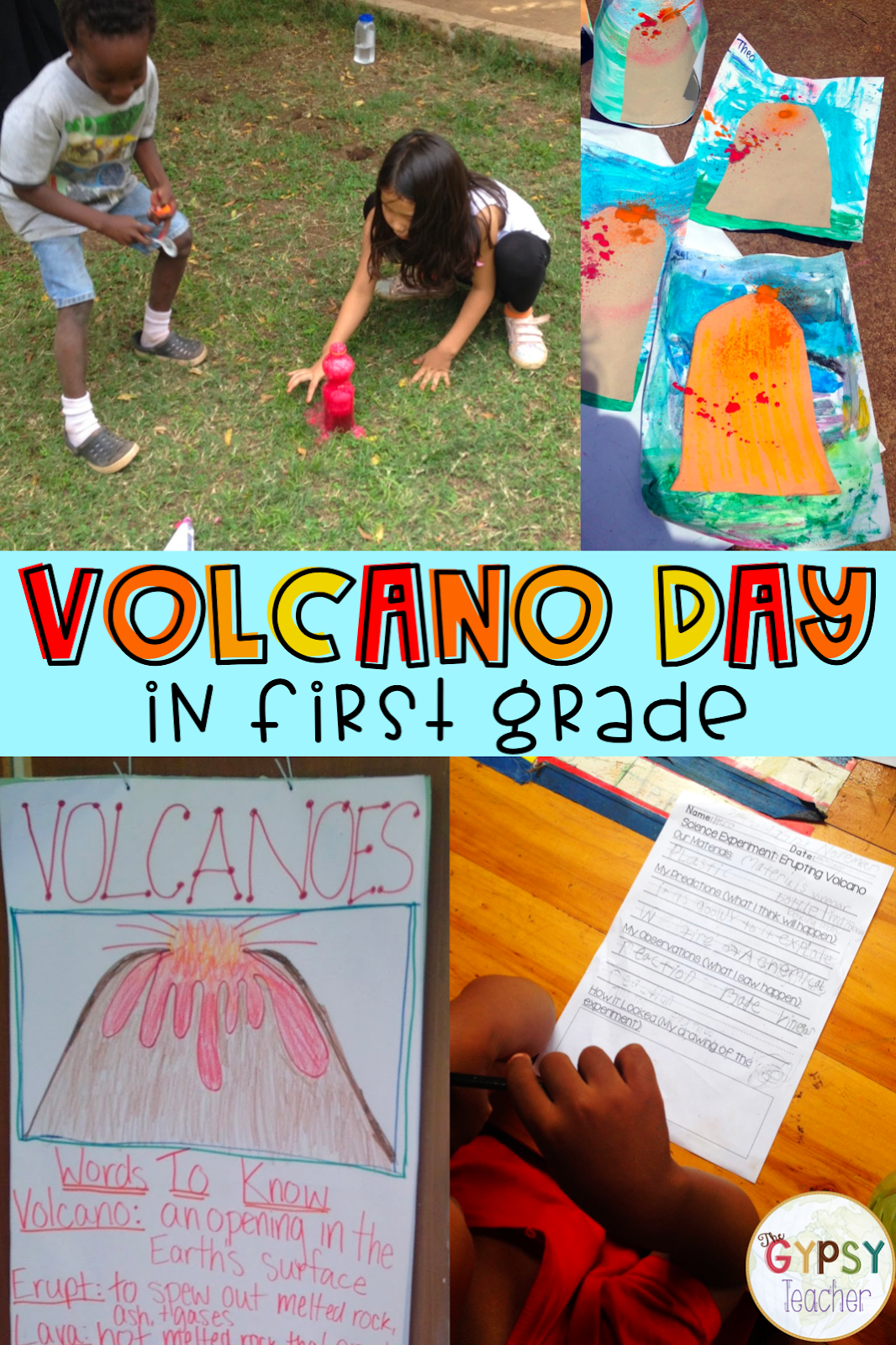 Volcano Activities for First Grade Volcano Day! - The Classroom ...