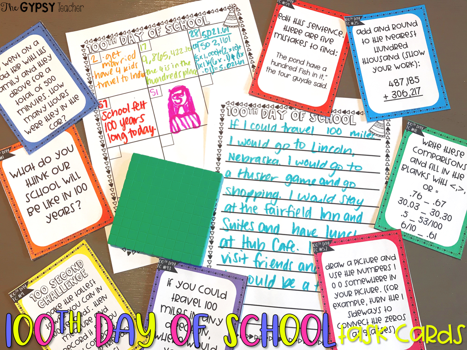 100th Day of School Activities for Upper Elementary - The Classroom ...